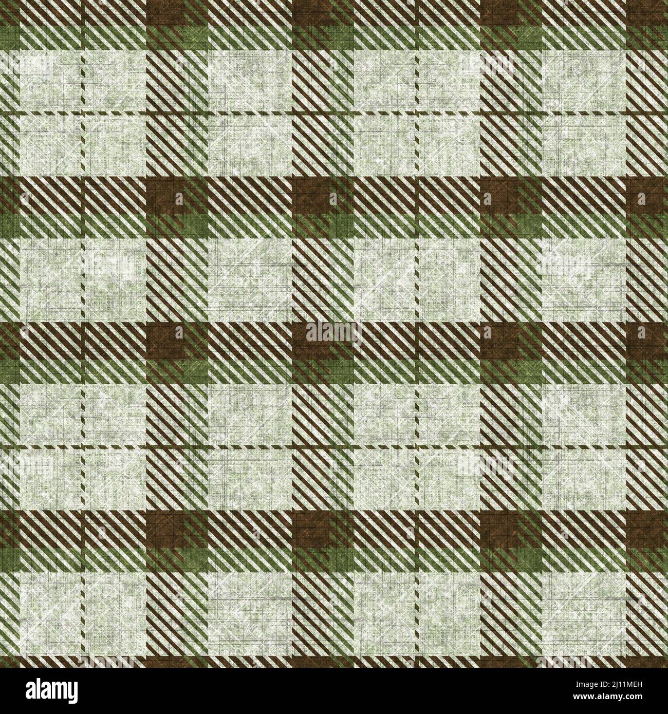 Muted green winter woven plaid texture. Seamless woolen scottish style ...