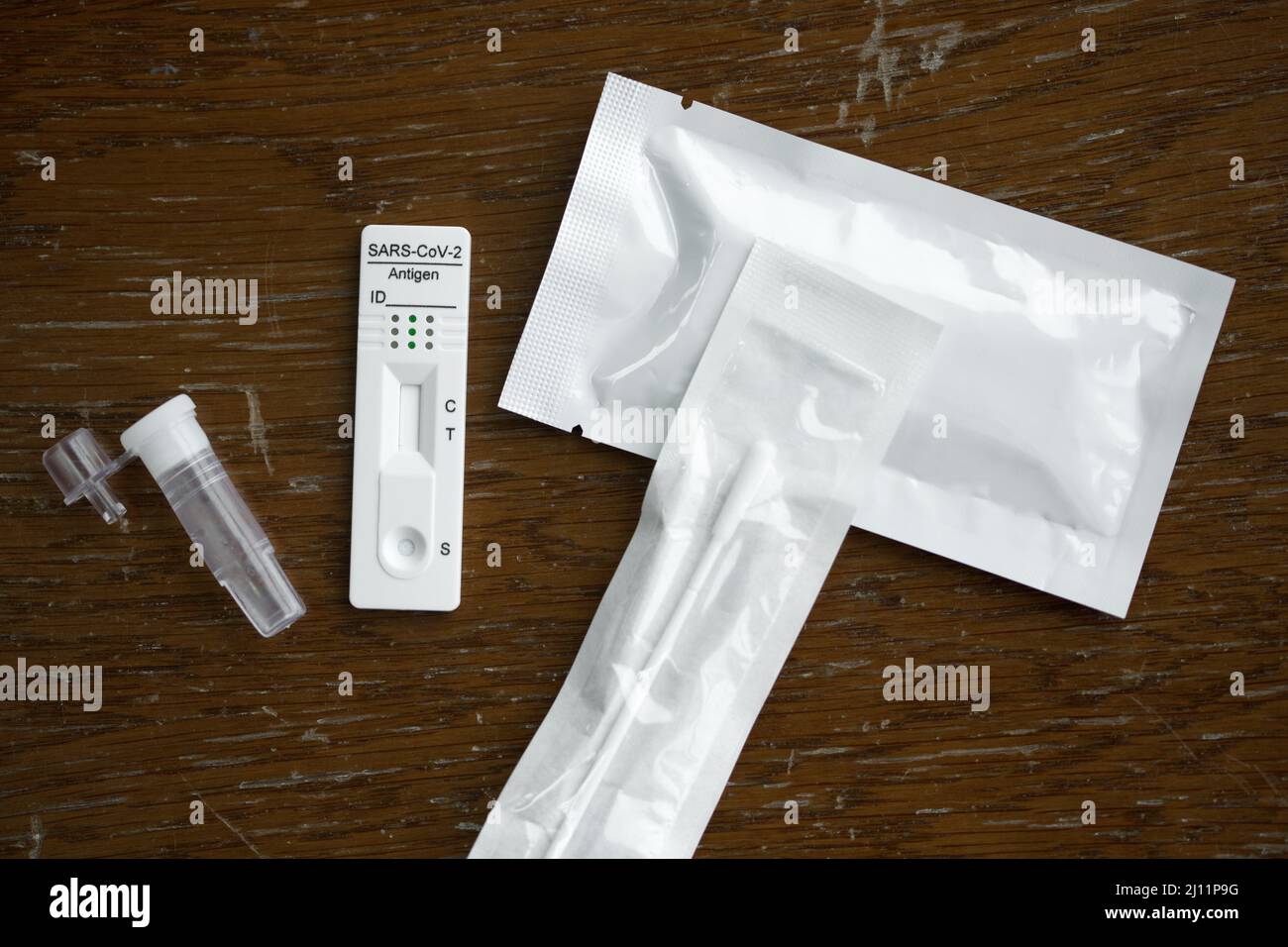 Covid rapid antigen nasal test. Self test at home or at corona test ...