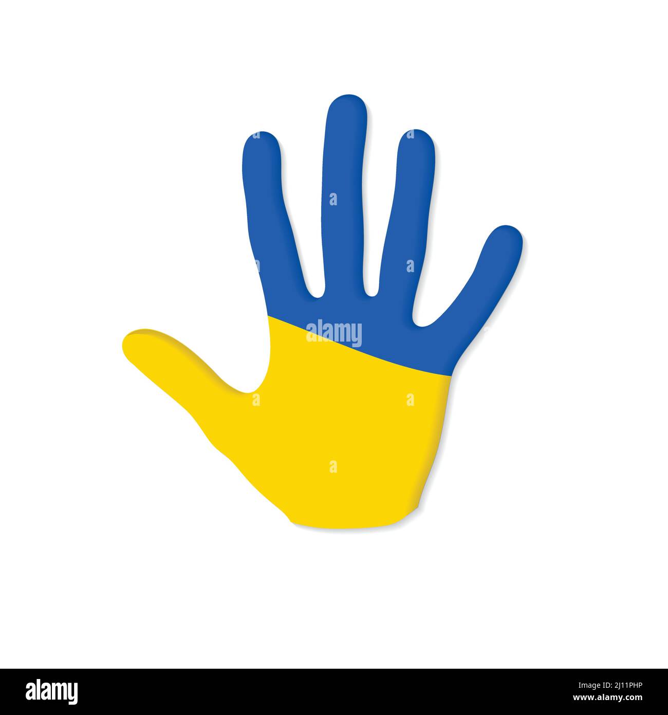 Blue finger paint Stock Vector Images - Alamy