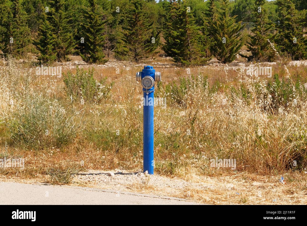 Fire hidrant for emergency fire access. Typical red fire hydrant Stock ...