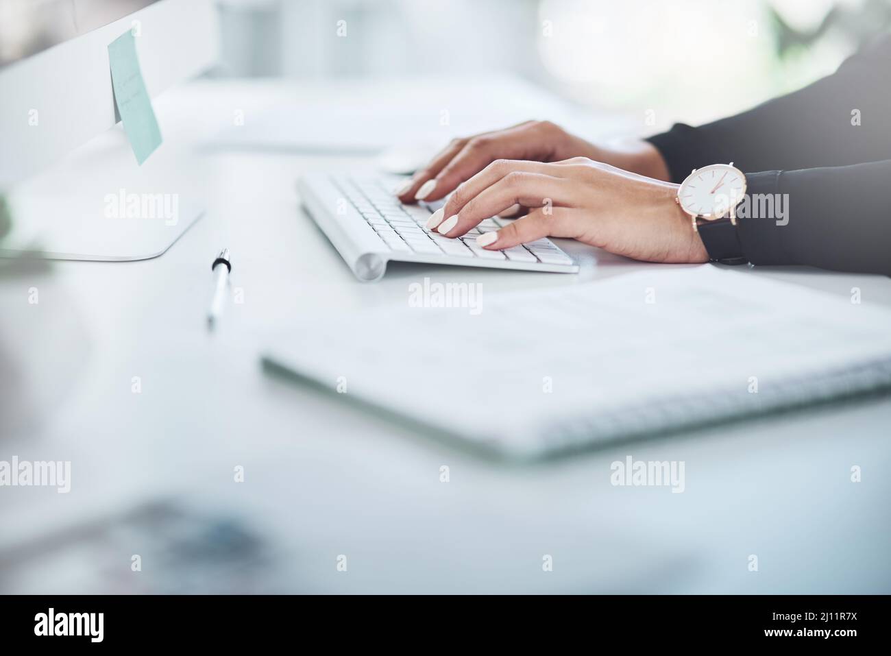 Set the time up to get those deadlines done. Closeup shot of an ...