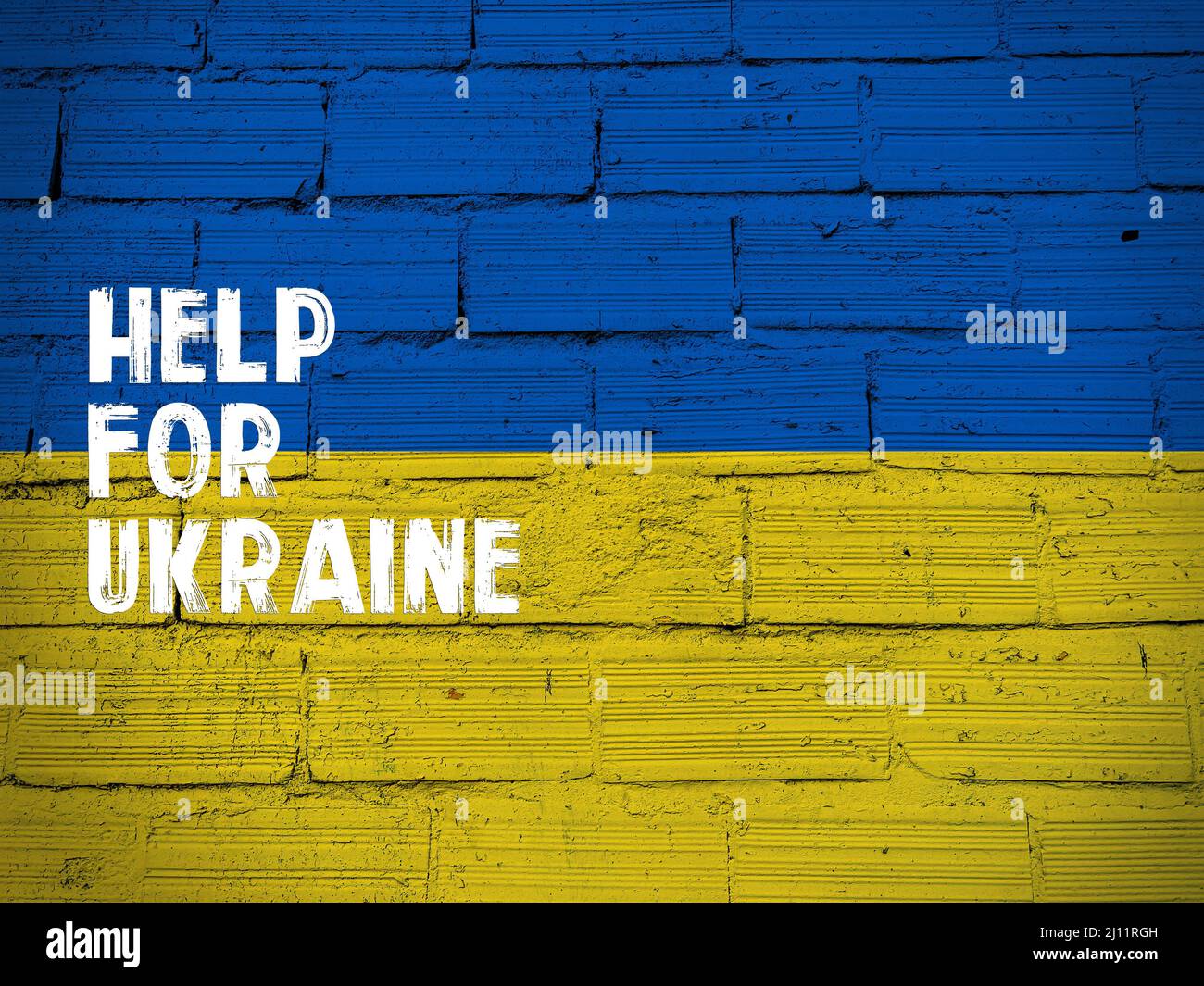 Help for Ukraine Concept - stock illustration Stock Photo - Alamy