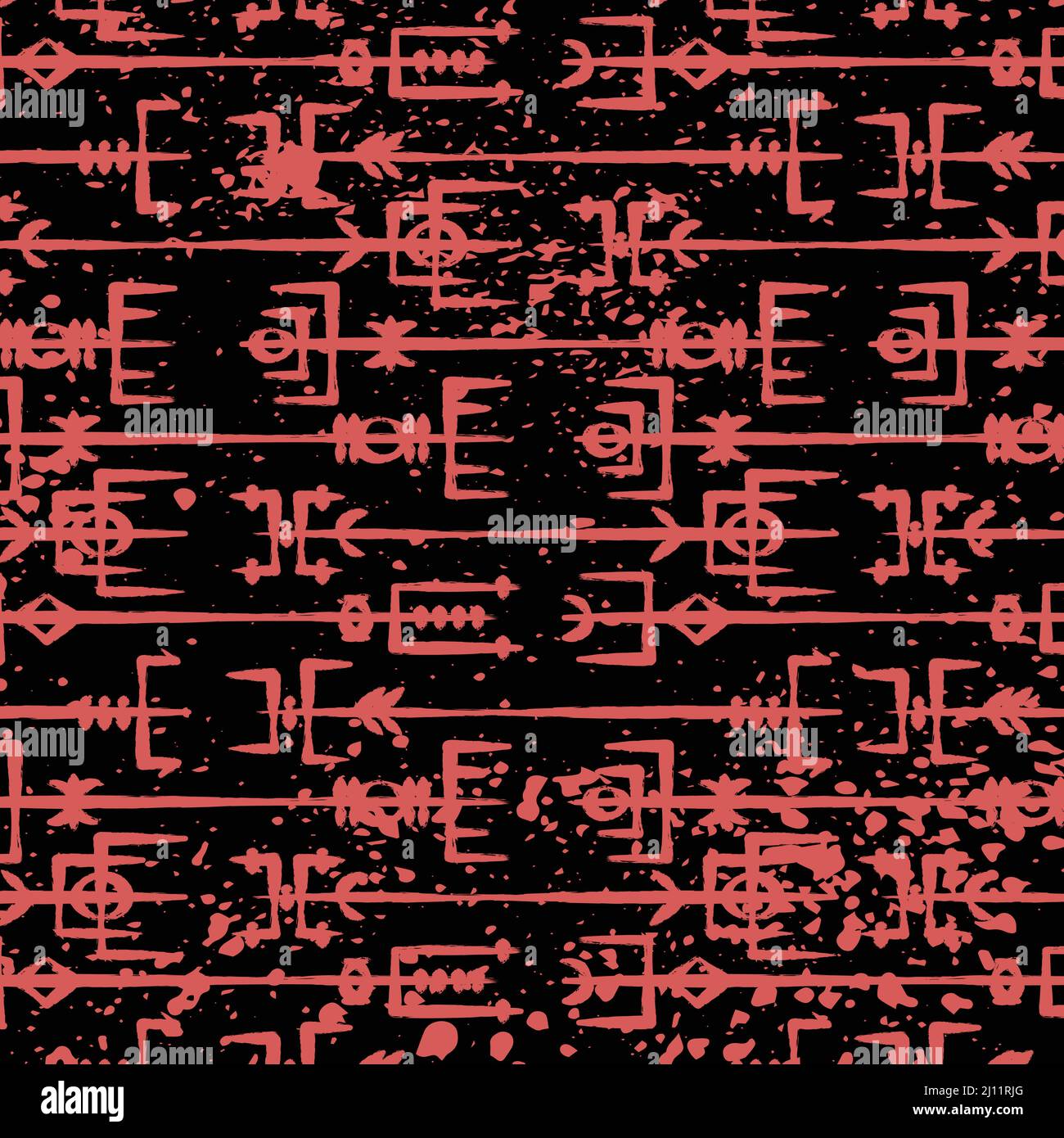 Red grunge runic symbols viking background Stock Vector Image & Art - Alamy