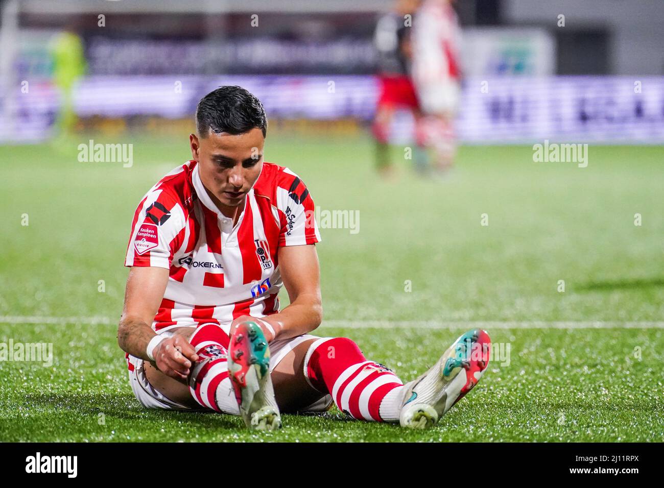 OSS, NETHERLANDS - MARCH 18: Justin Mathieu of TOP Oss during the Dutch ...