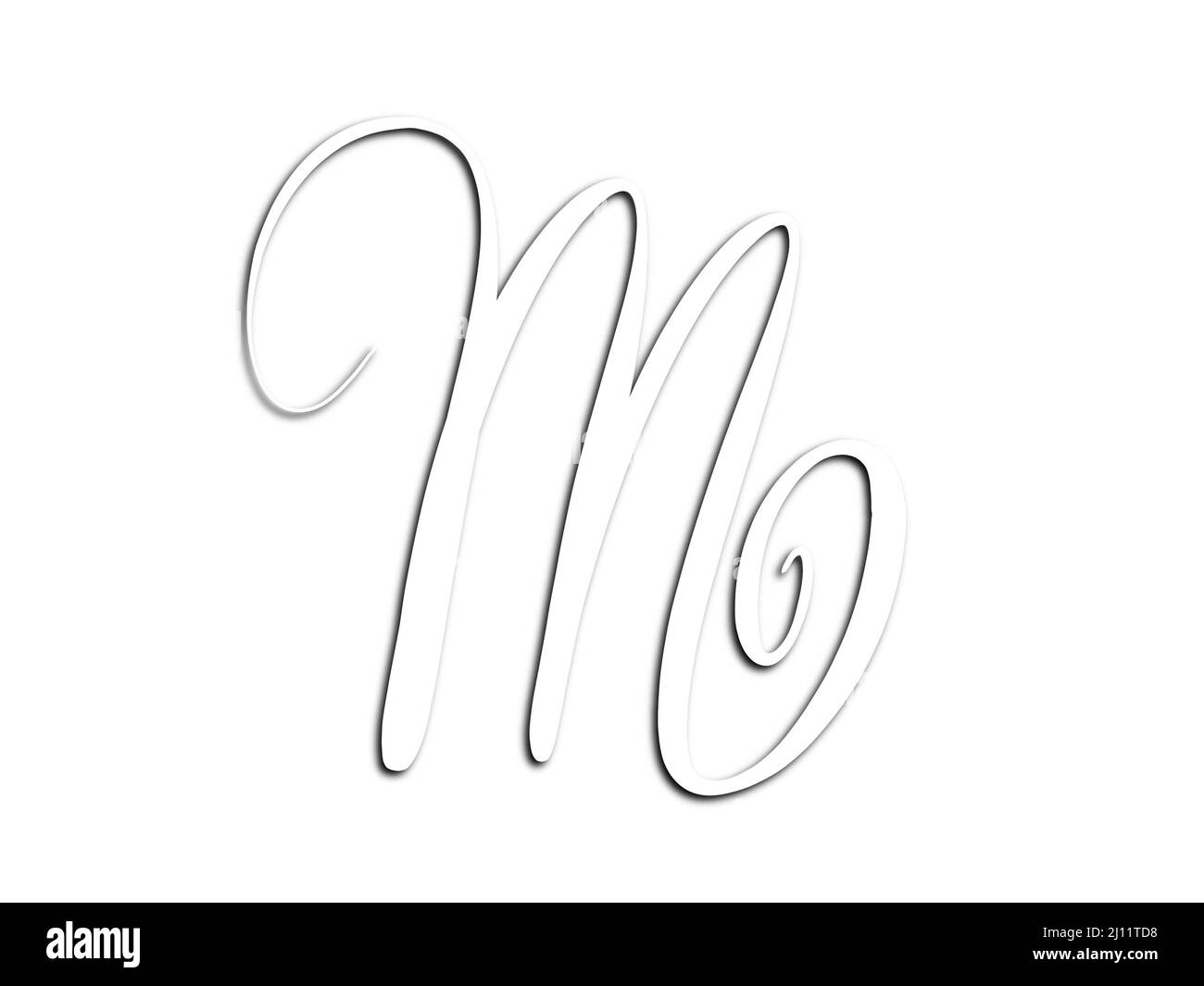 M typography font letter type Black and White Stock Photos & Images - Alamy