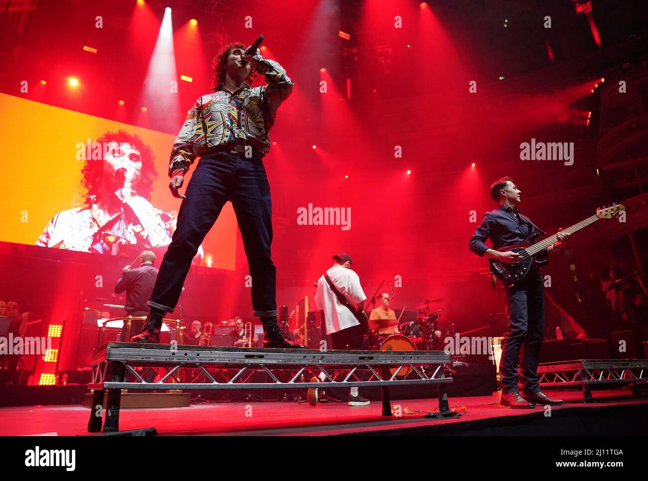 Don Broco performing during the Teenage Cancer Trust Concert, Royal ...
