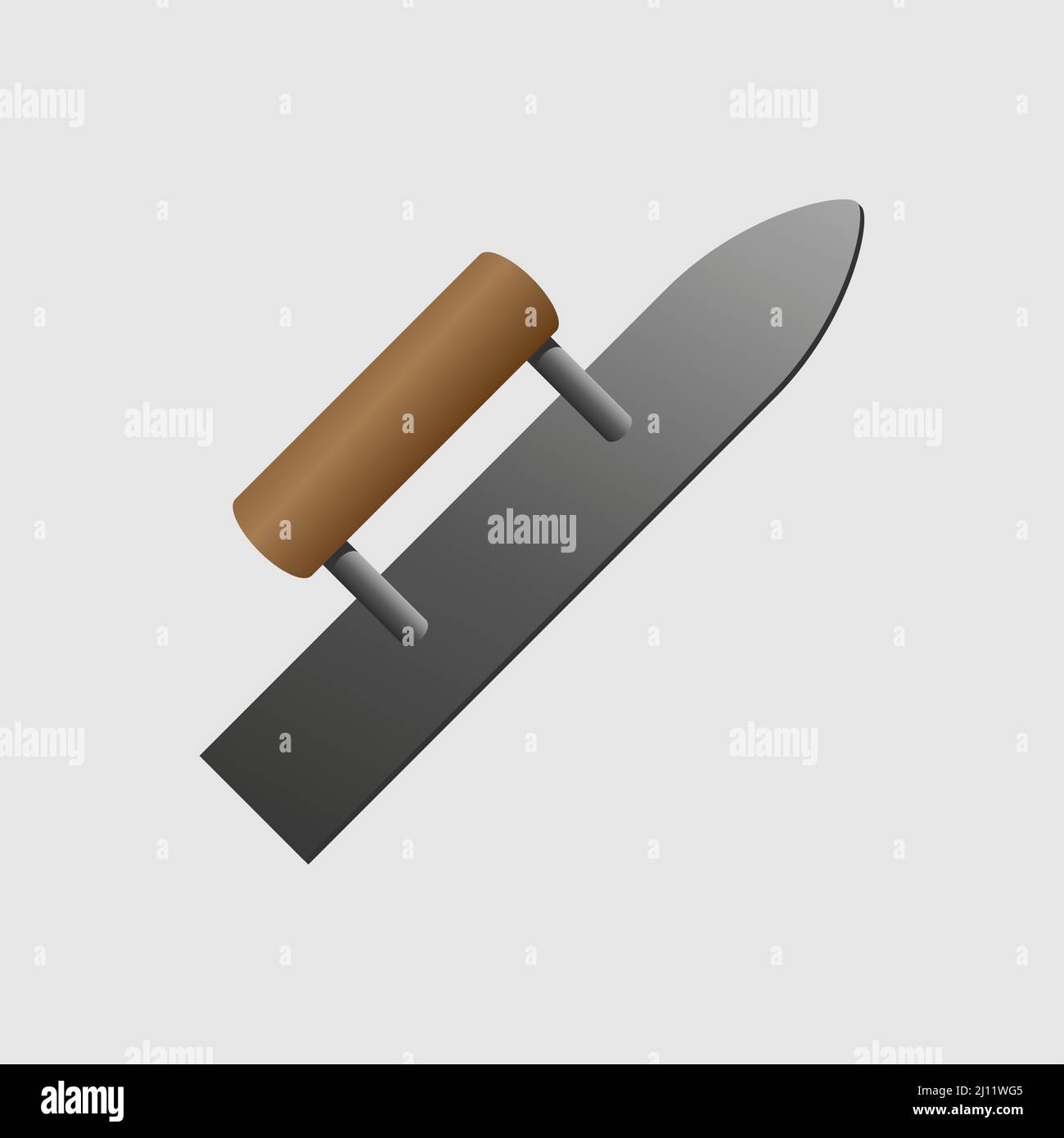 Cement Trowel icon. Cartoon of sickle vector icon Stock Vector Image ...