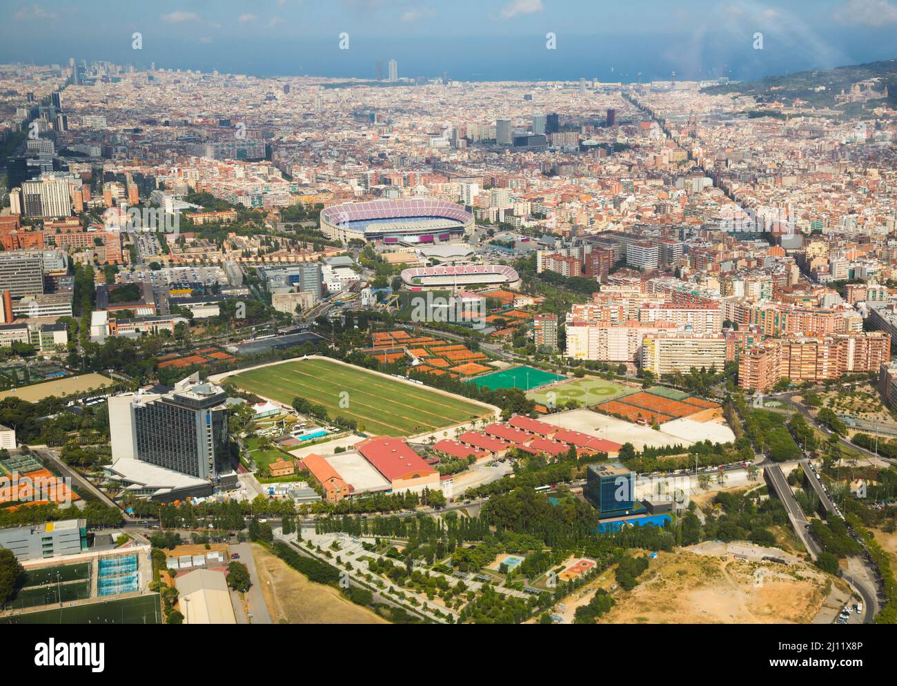 Eixample barcelona aerial view hi-res stock photography and images - Alamy