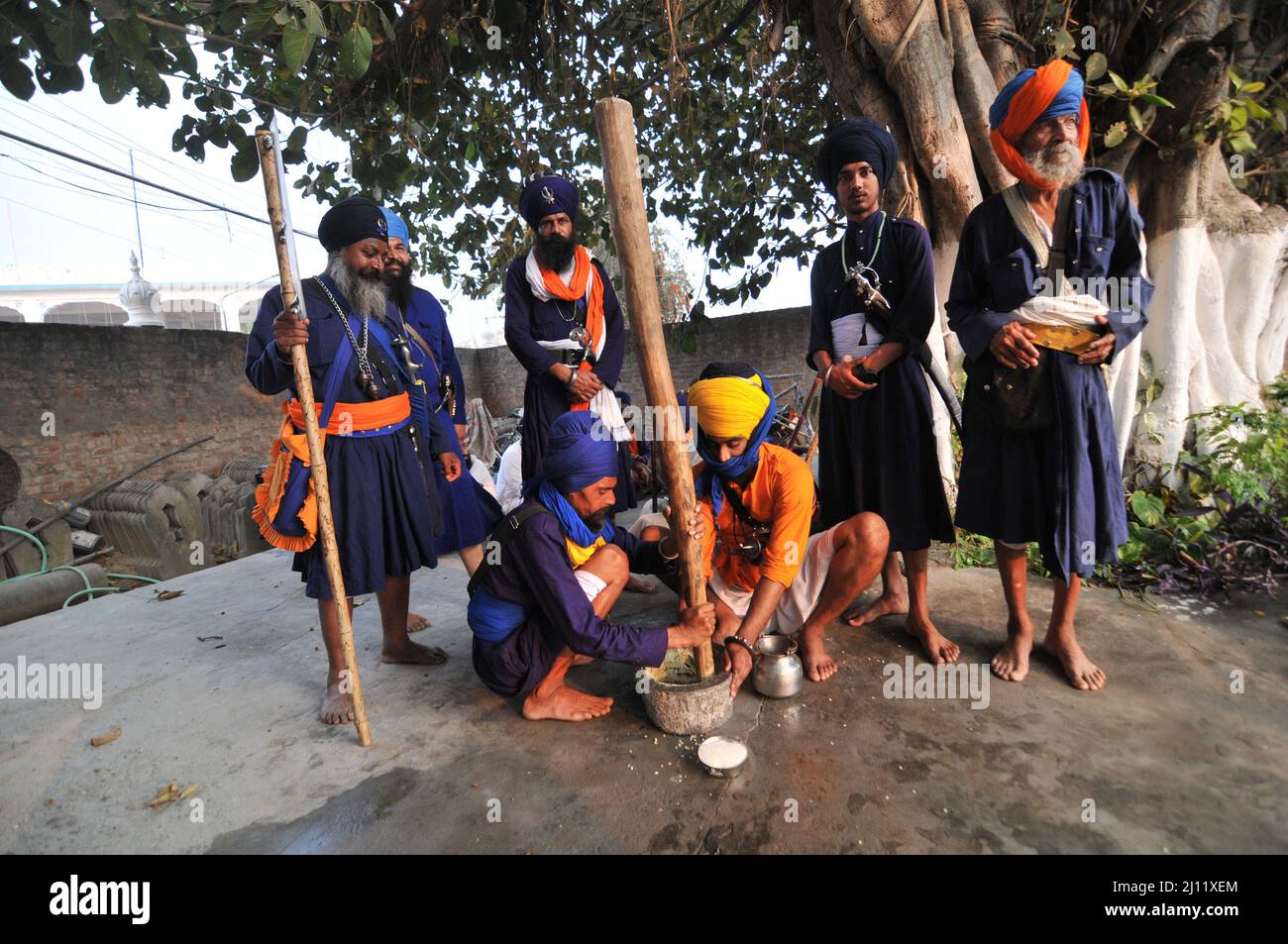 People attend the Hola Mohalla Color Festival in Anandpur Saheb Punjabi ...