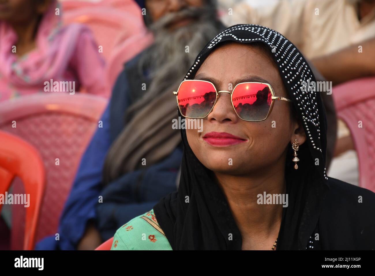 People attend the Hola Mohalla Color Festival in Anandpur Saheb Punjabi ...