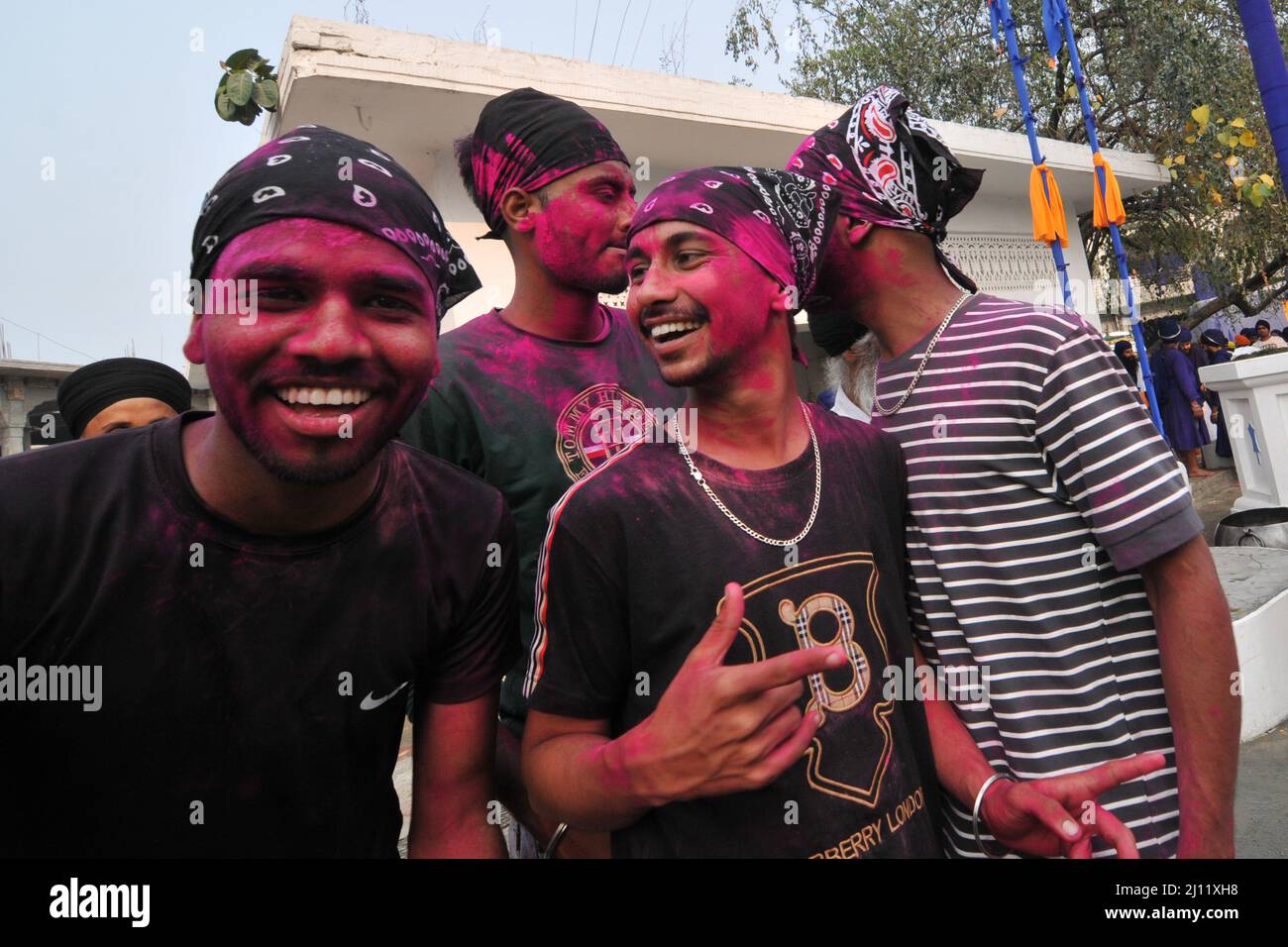 People attend the Hola Mohalla Color Festival in Anandpur Saheb Punjabi ...