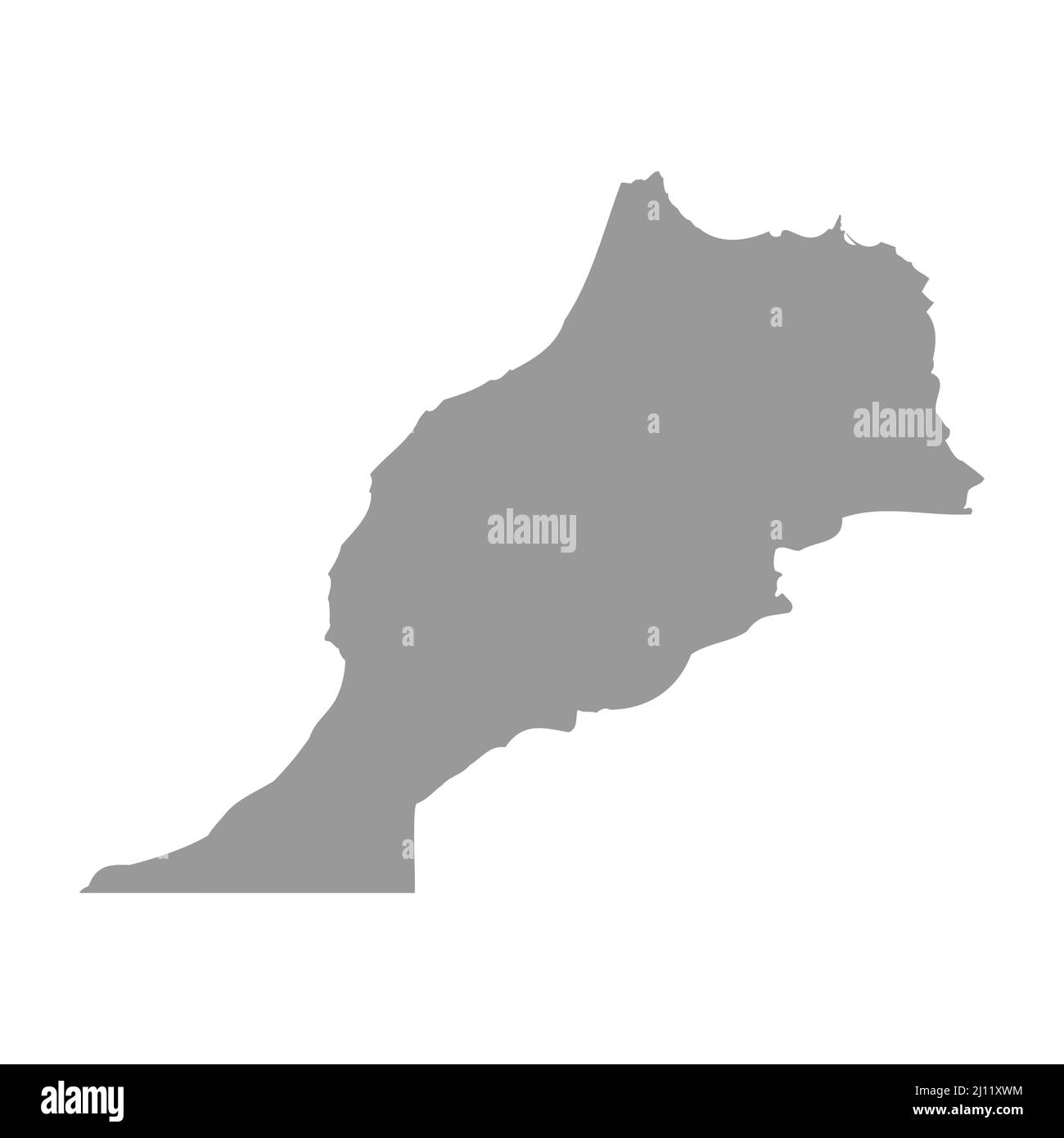 Morocco Map Black And White