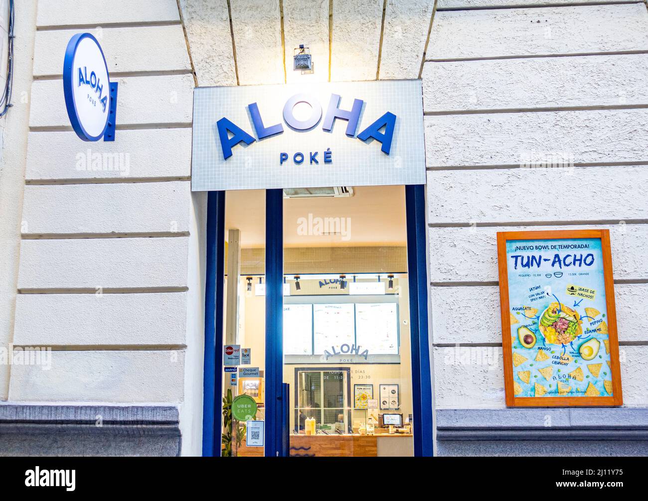 Aloha poke cafe sign hi-res stock photography and images - Alamy