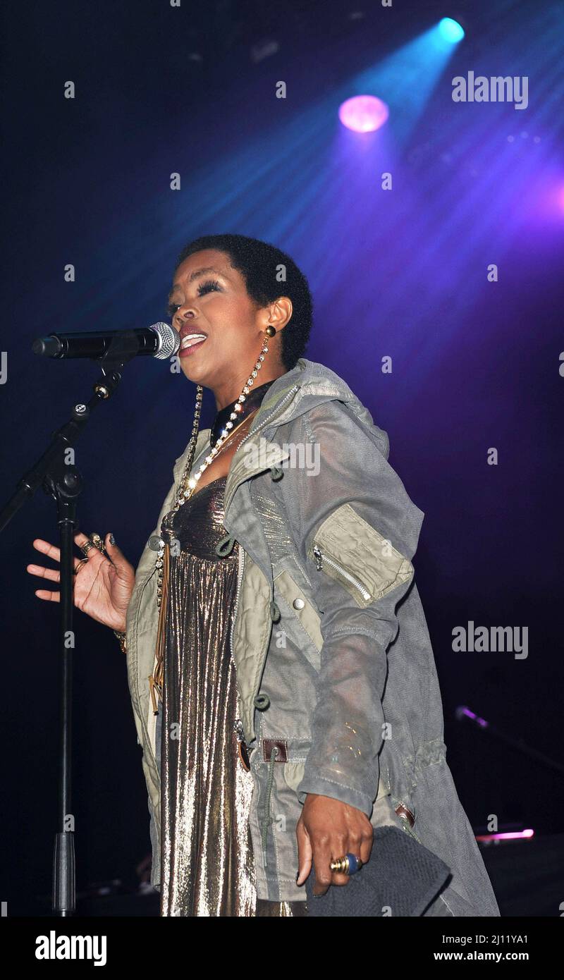 London, UK. Lauryn Hill performs at Indigo O2. 15th April 2012. Ref ...