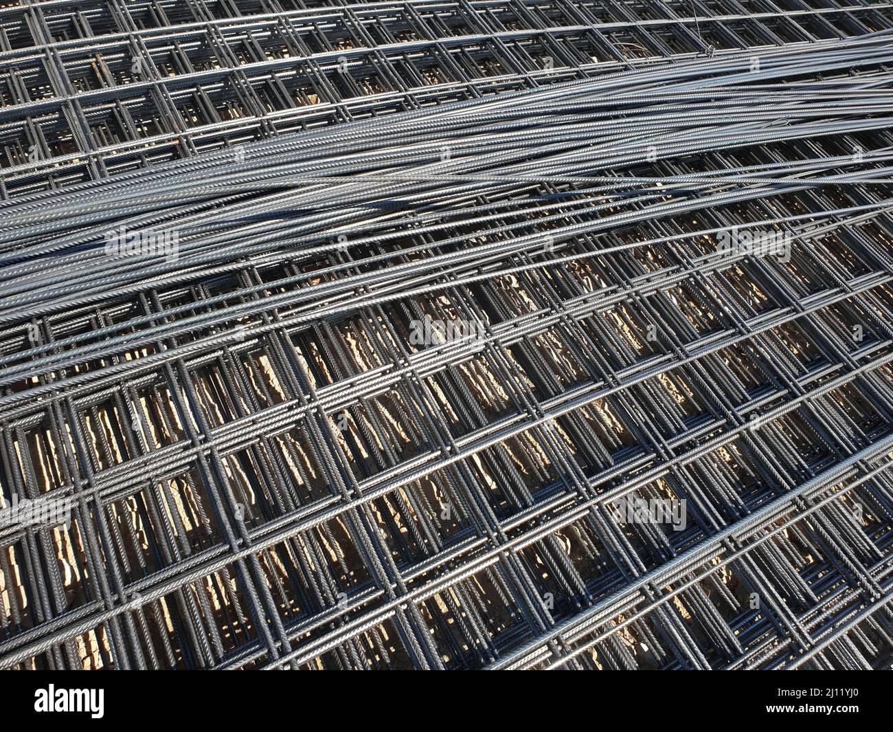 Iron reinforcement. Steel Rebars for reinforced concrete construction ...