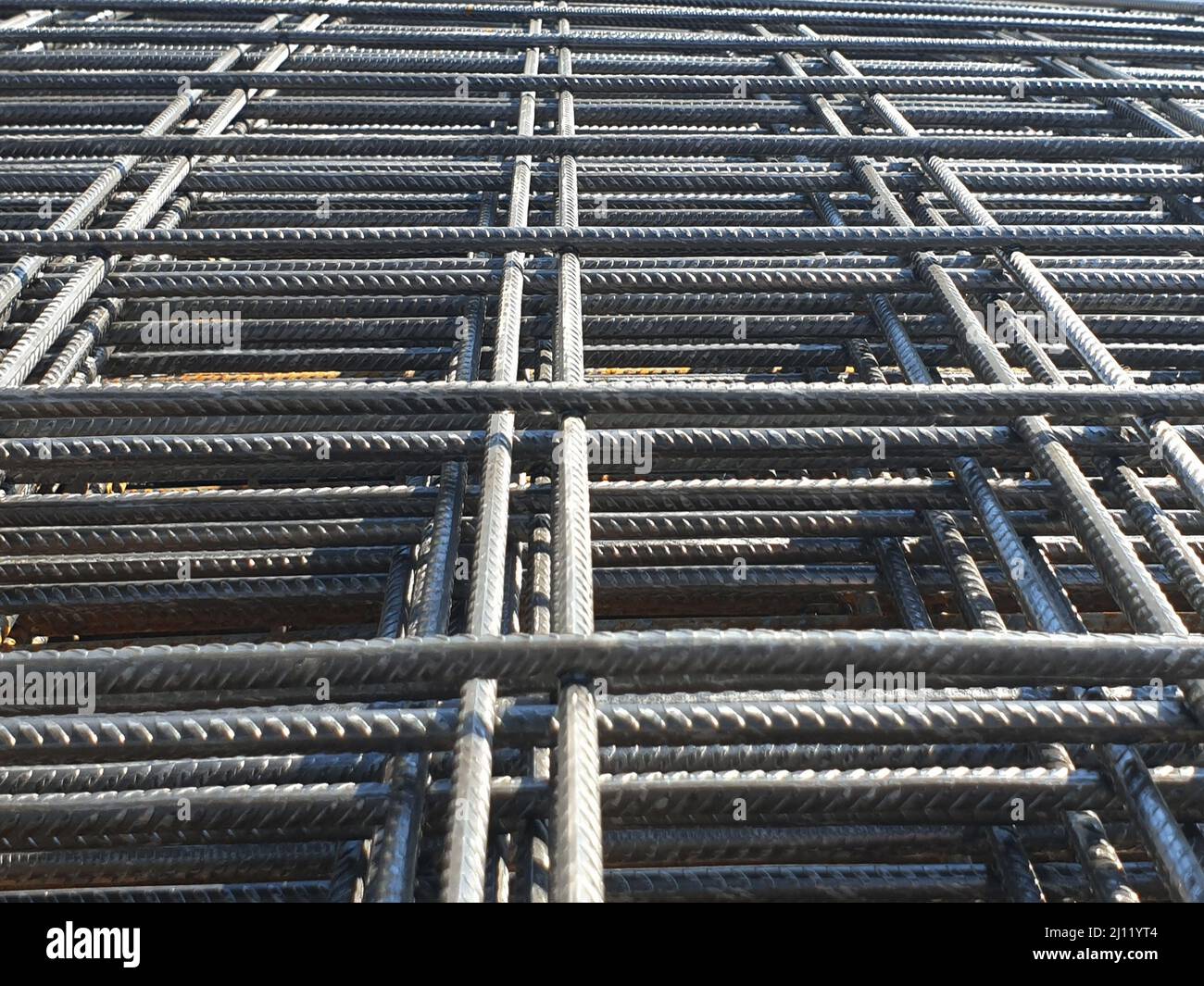 Iron reinforcement. Steel Rebars for reinforced concrete construction ...