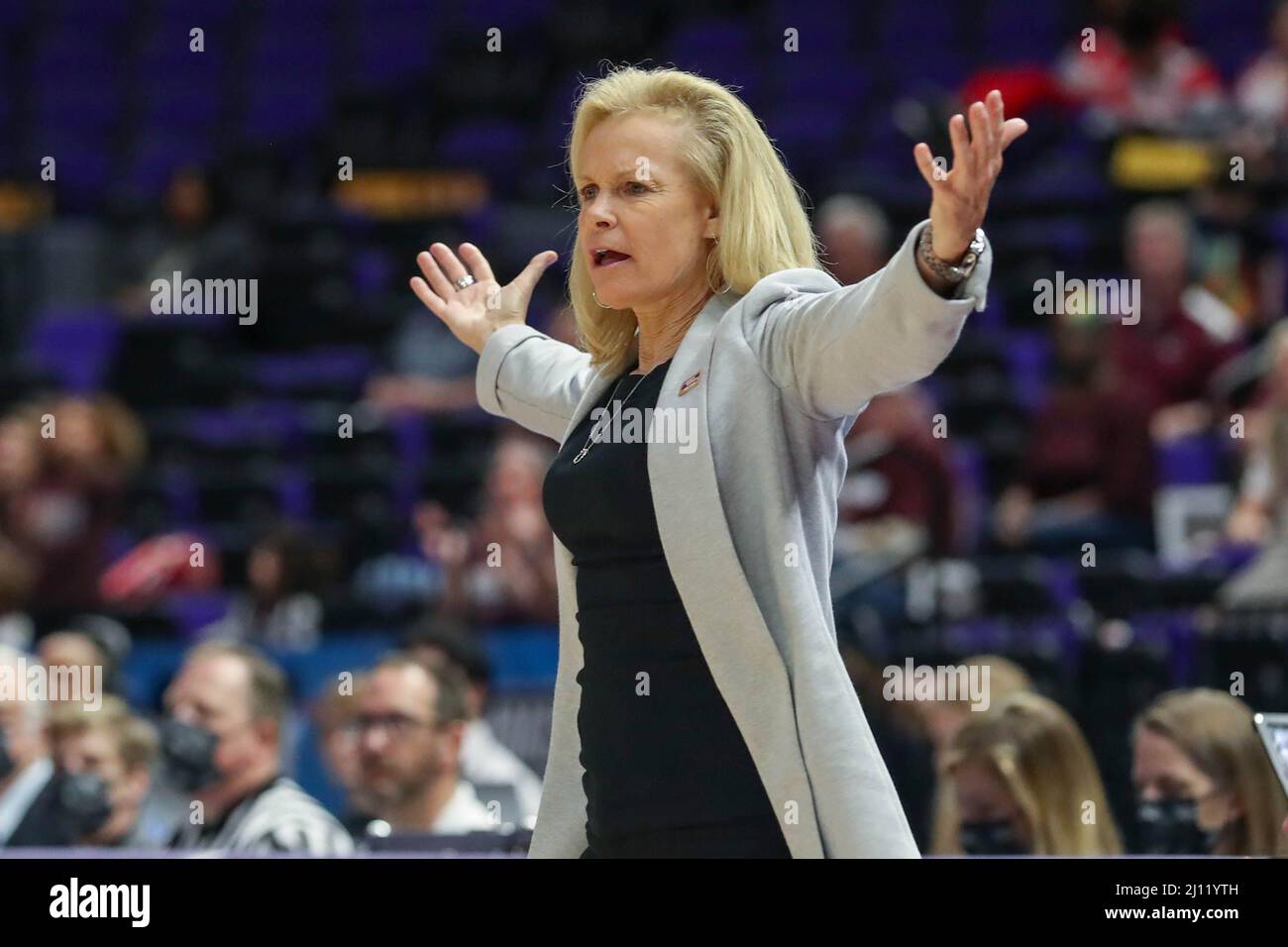 March 17, 2022: Florida St. Head Coach Sue Semrau coaches her team ...