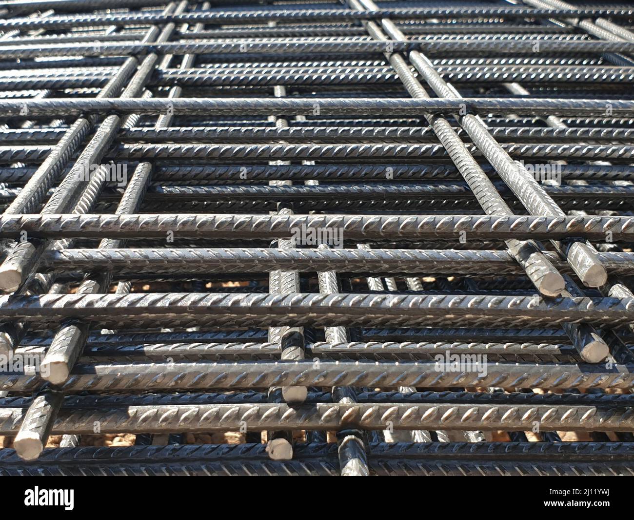 Iron reinforcement. Steel Rebars for reinforced concrete construction ...