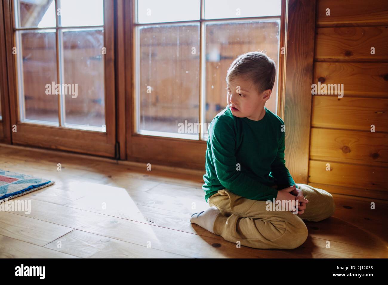 Sad Disabled Children