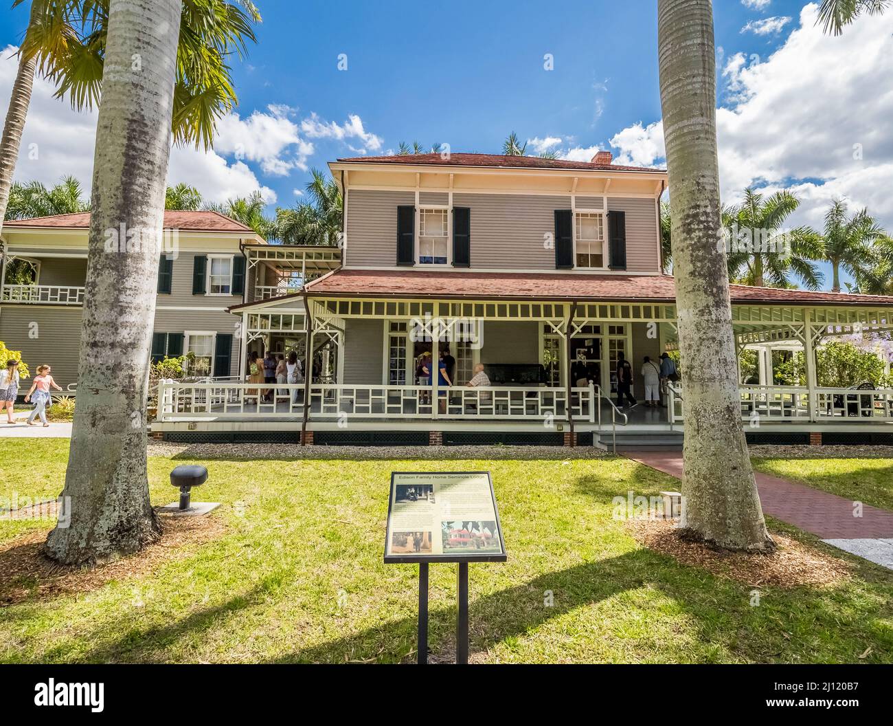 Thomas Edisons Seminole Lodge at the Edison and Ford Winter Estates in ...