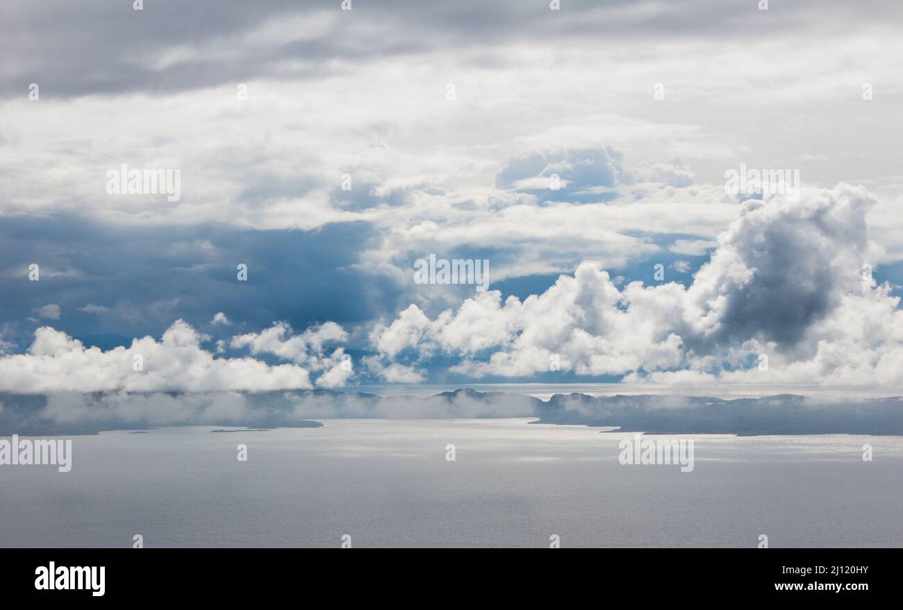 Scenic cloudscape with bright white clouds. Great for backgrounds and ...