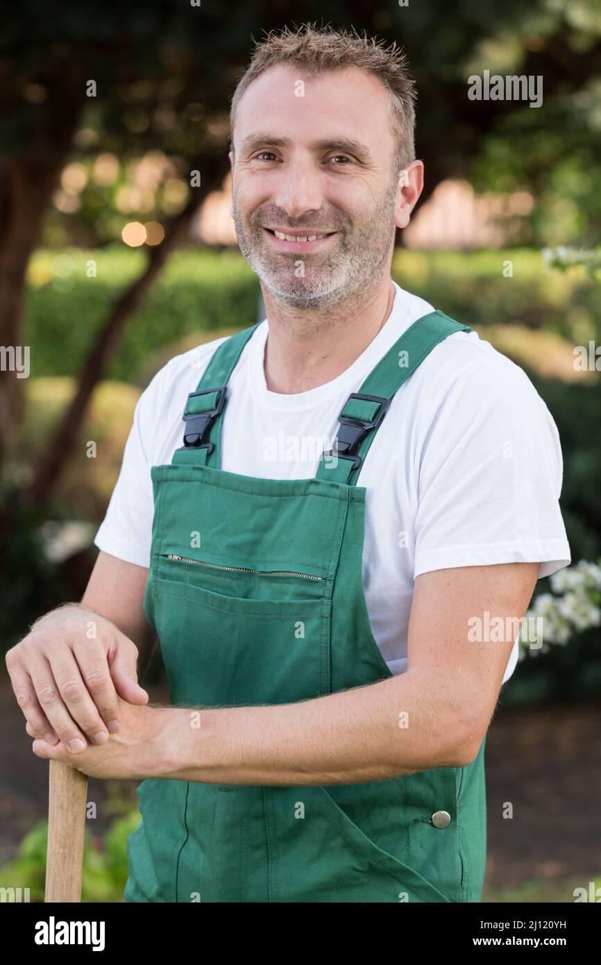 Gardener looking at sky hi-res stock photography and images - Alamy