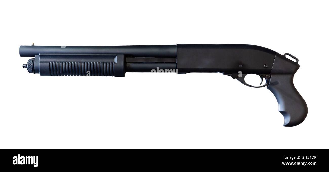 Shotgun isolated over white background Stock Photo - Alamy