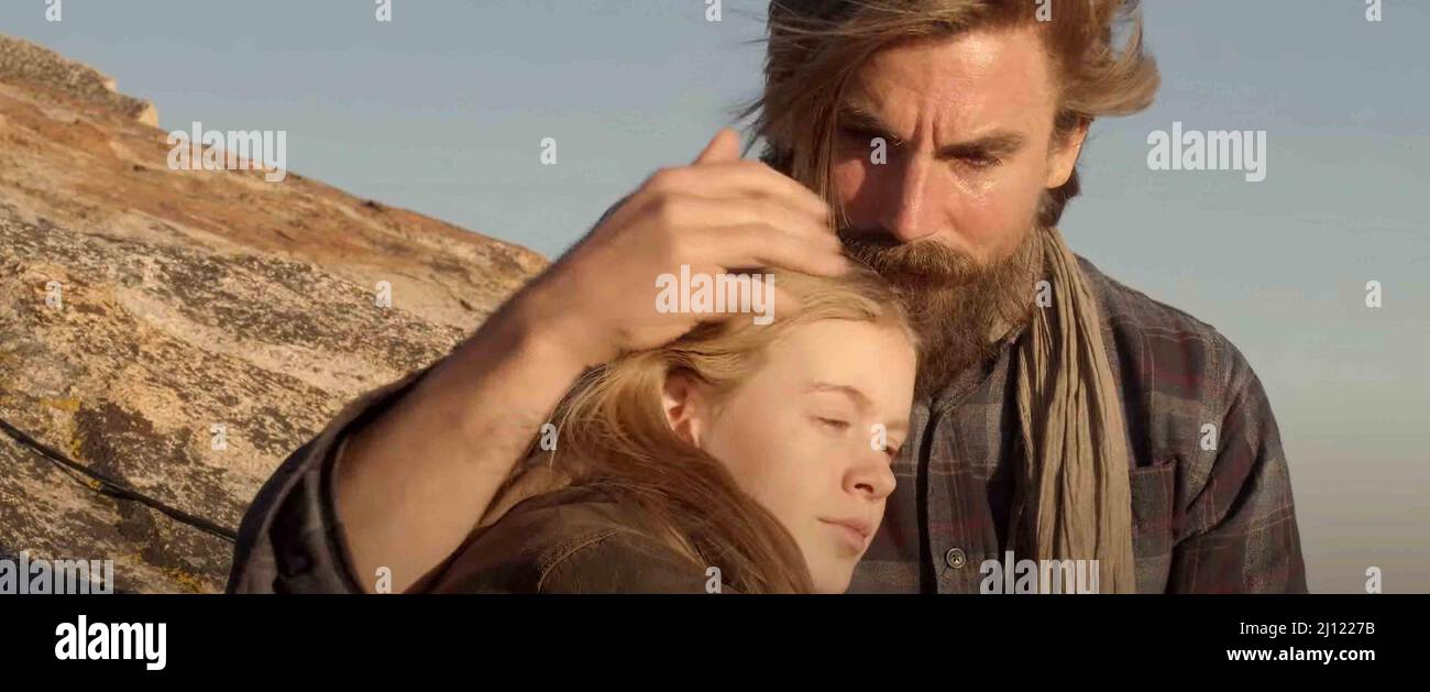 THE GIRL ON THE MOUNTAIN, from left: Makenzie Sconce, Daniel O'Reilly, 2021. © Saban Films ...