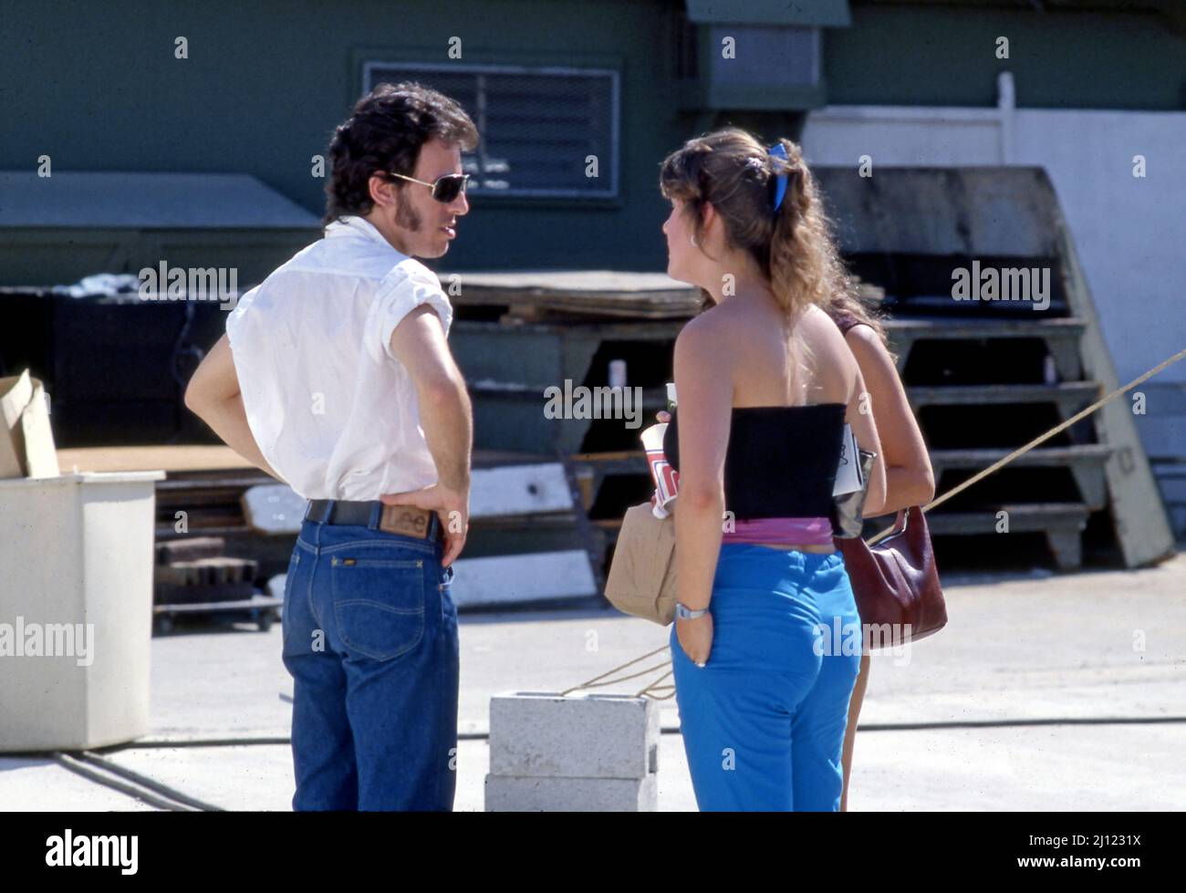 Bruce Springsteen backstage before the concert No Nukes at the ...
