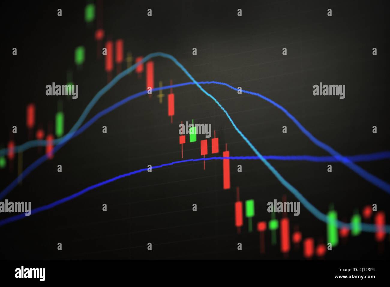 Stock trade graph candlestick financial investment trade, Forex graph ...