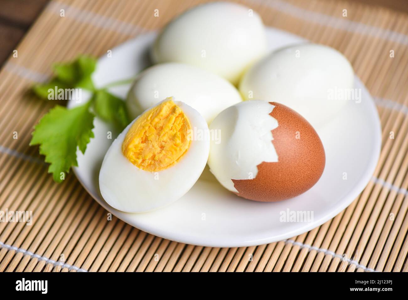 Egg cooking healthy eating concept, Eggs breakfast, fresh peeled eggs menu food boiled eggs and ...
