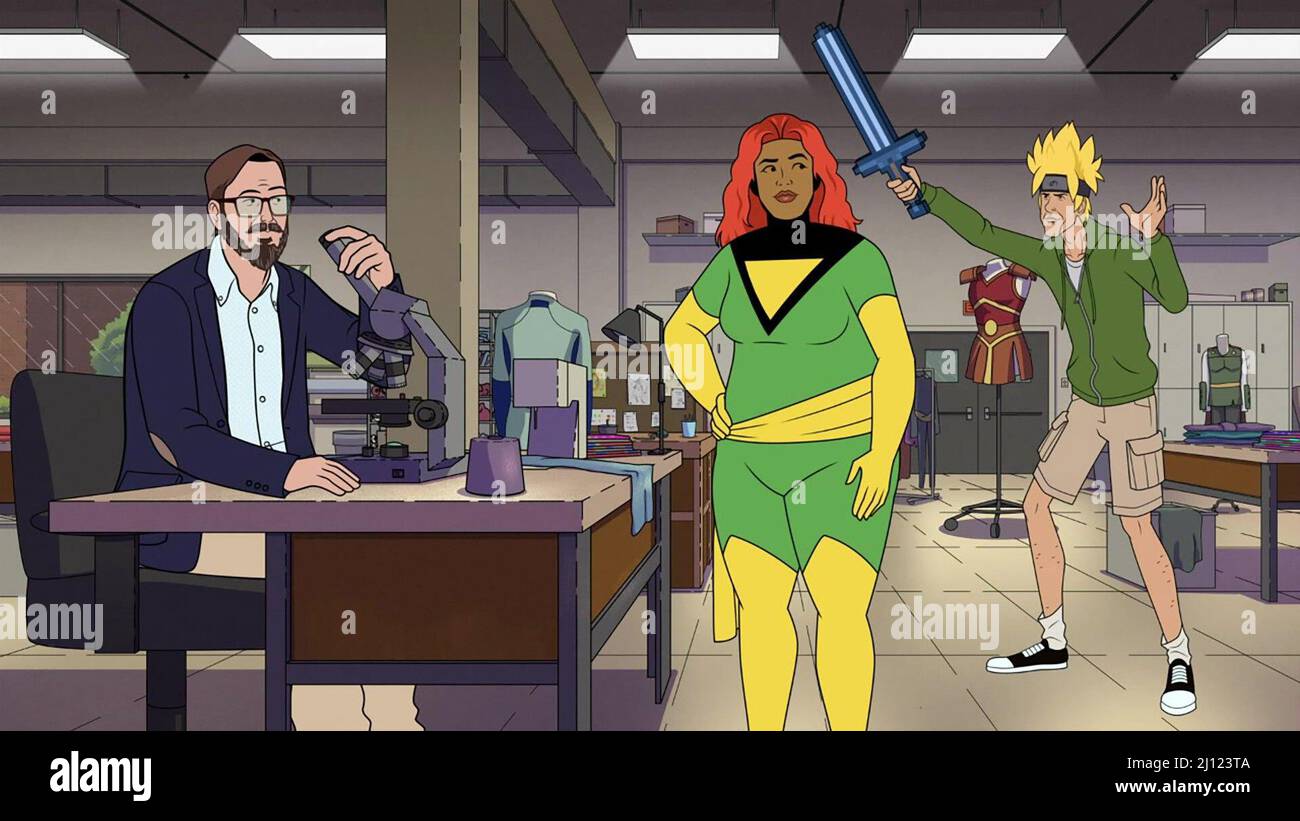 DICKTOWN, John Hunchman (left - voice: John Hodgman), David Purefoy (right - voice: David Rees ...