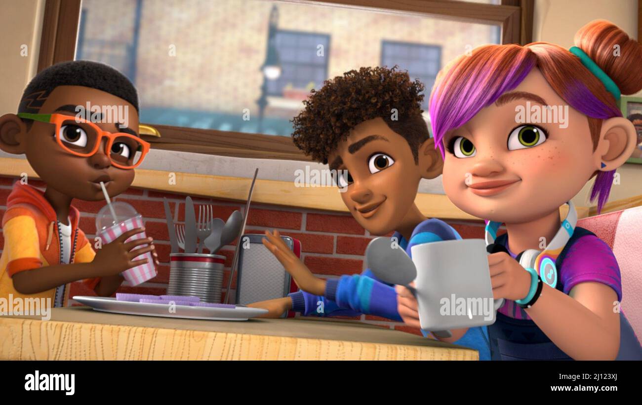 KARMA'S WORLD, from left: Keys (voice: Camden Coley), Winston (voice ...