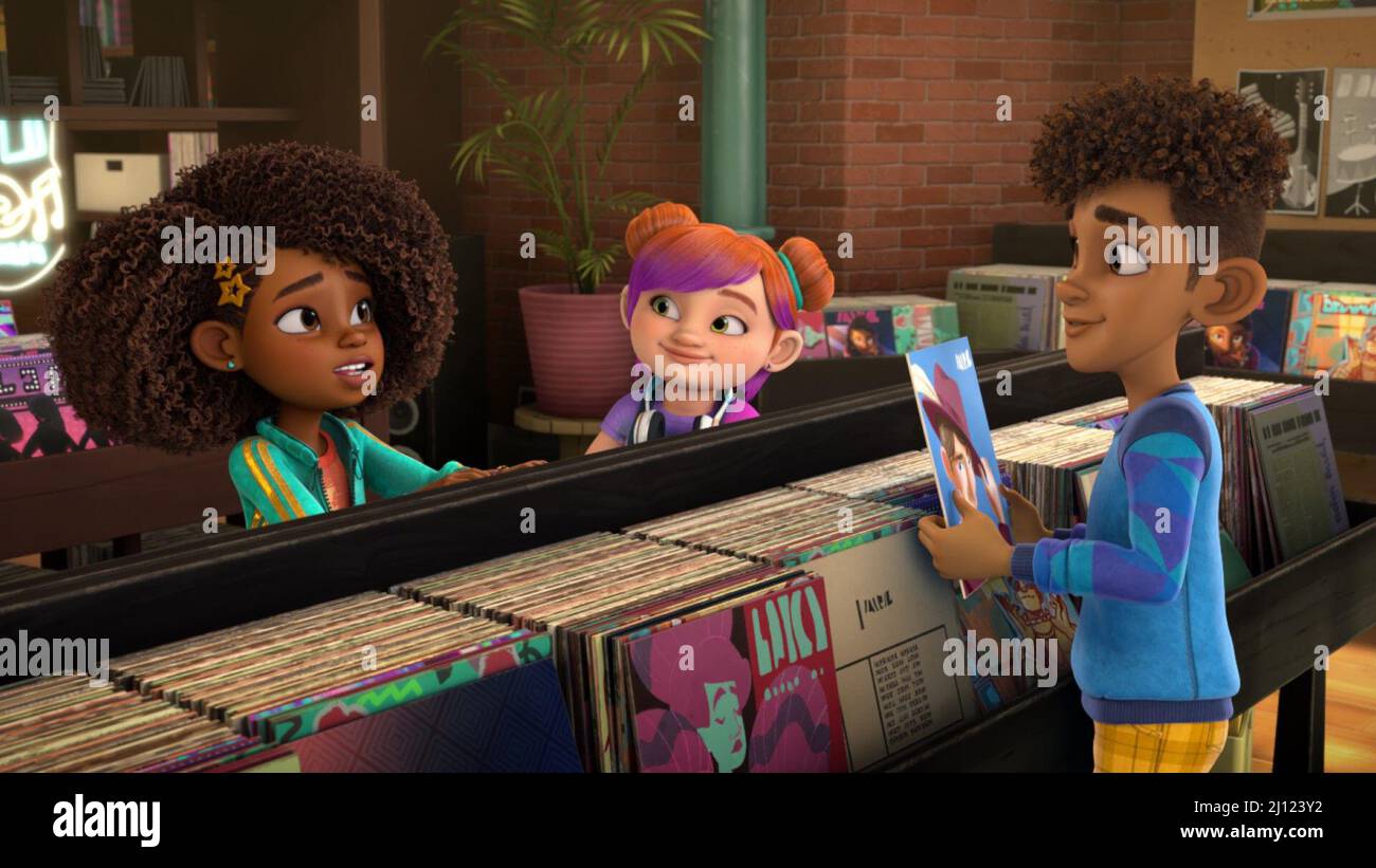 KARMA'S WORLD, from left: Karma Grant (voice: Asiahn Bryant), Switch ...