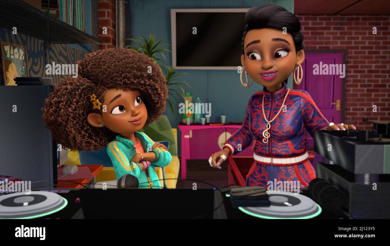 KARMA'S WORLD, from left: Karma Grant (voice: Asiahn Bryant), Lady K ...