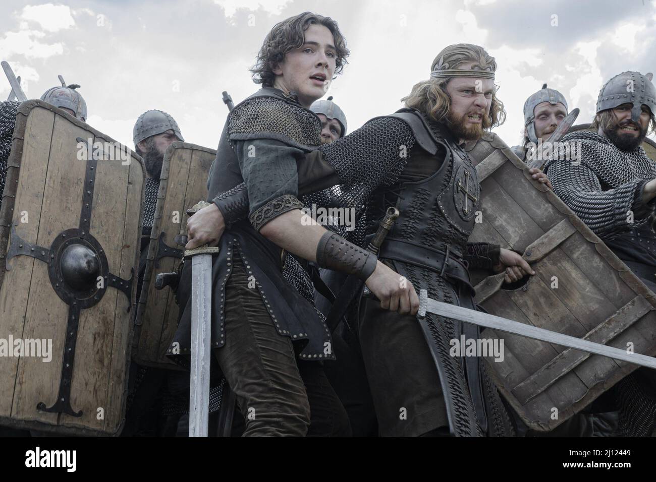 THE LAST KINGDOM, from left: Harry Gilby, Timothy Innes, (Season 5, ep ...