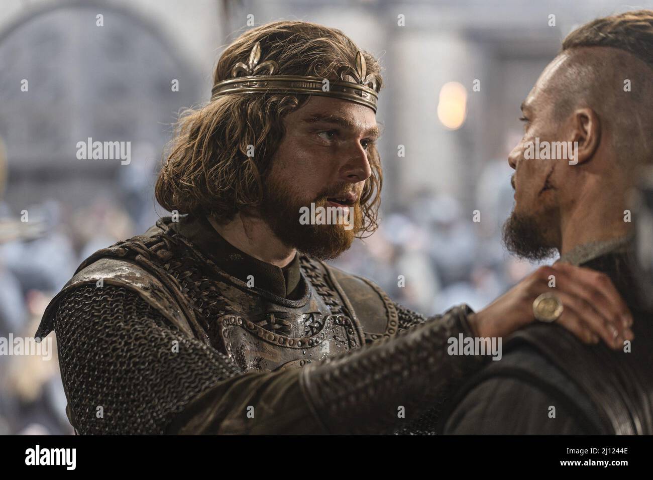 THE LAST KINGDOM, from left: Timothy Innes, Alexander Dreymon, (Season ...
