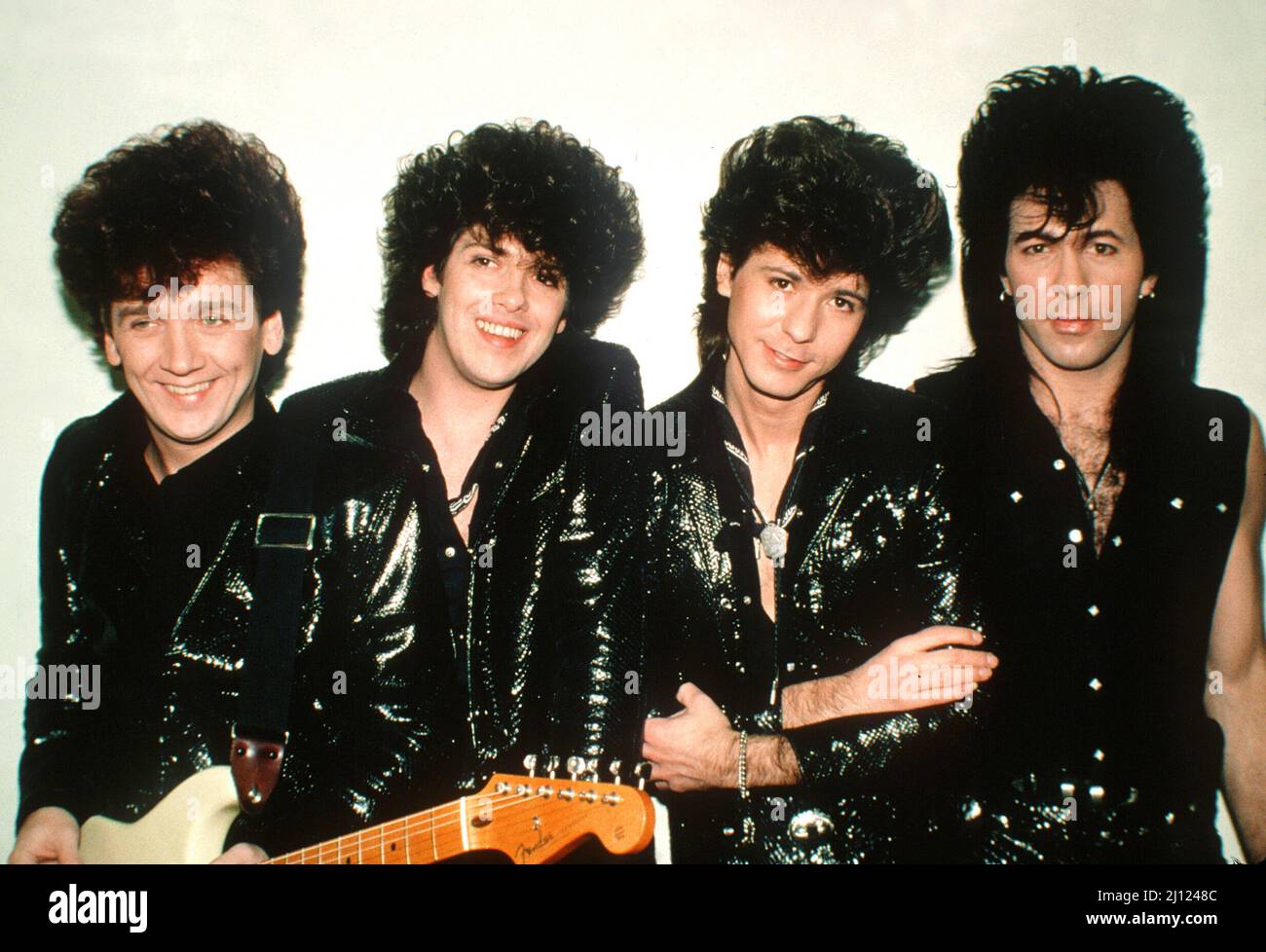 The Romantics backstage at Solid Gold, 1983 Credit: Ron Wolfson ...