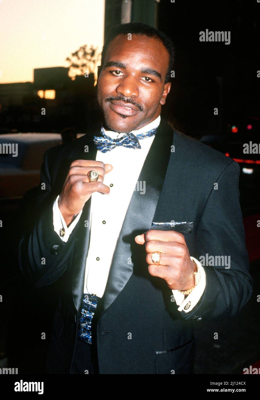 Ex-Boxing Champion Evander Holyfied Arriving at the Cable ACE ...