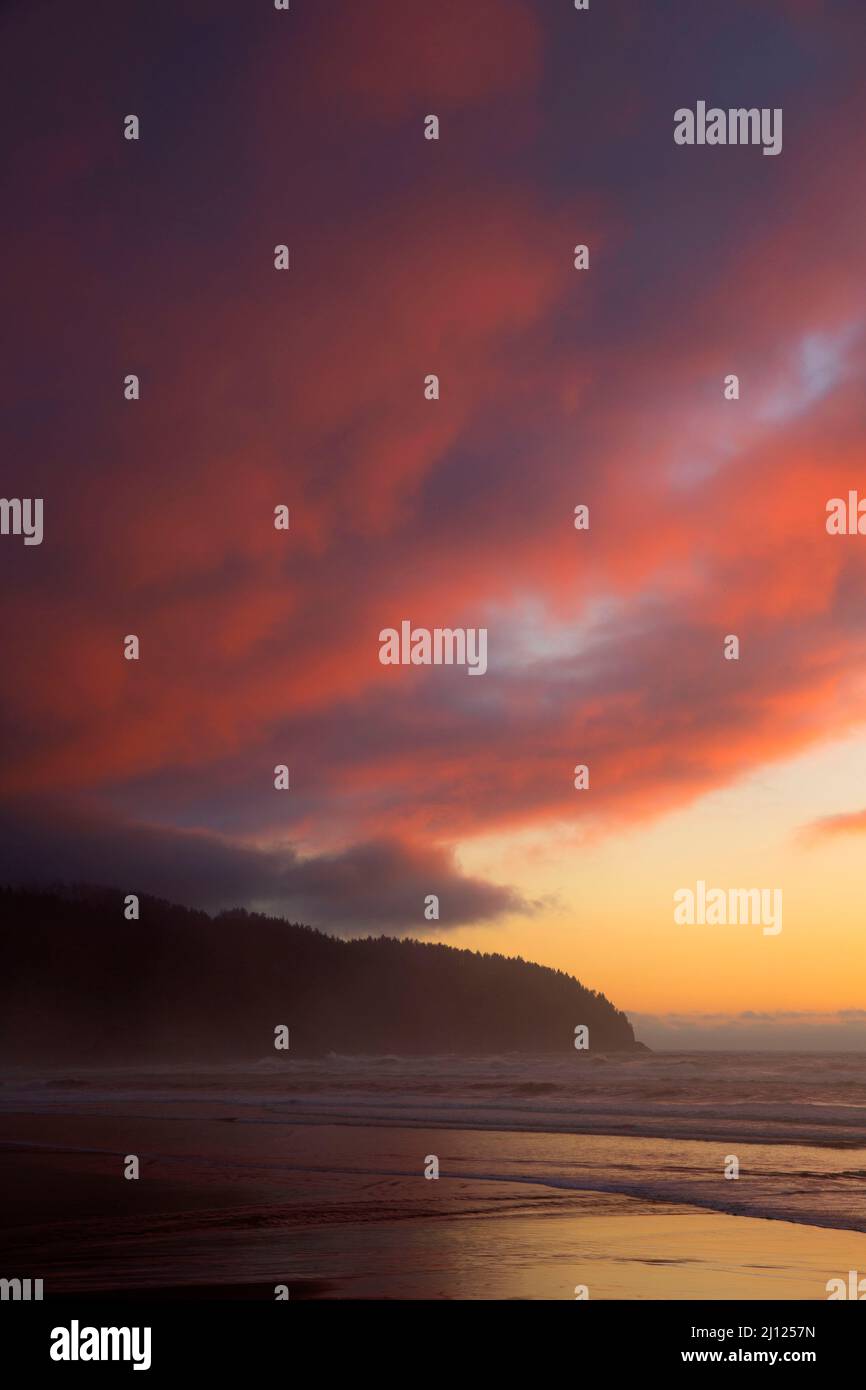 Cape Lookout sunset, Cape Lookout State Park, Oregon Stock Photo - Alamy