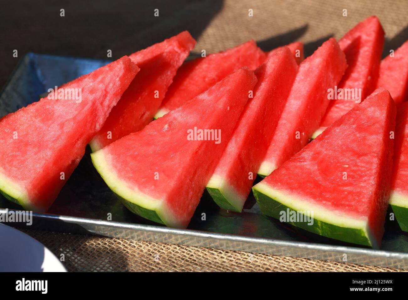 Watermelon triangle hi-res stock photography and images - Alamy