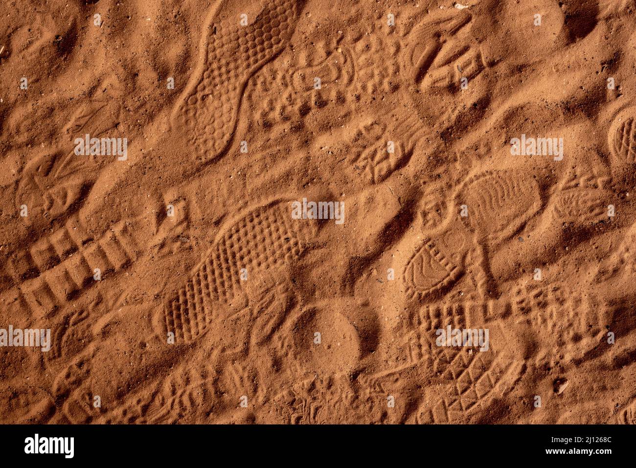 Footstep Evidence of A Highly Traveled Trail in Stock Photo - Alamy