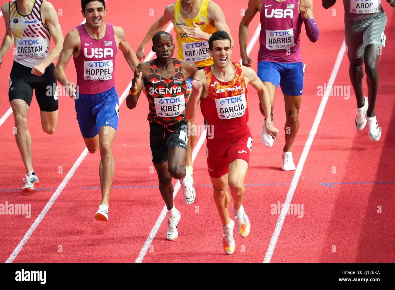 Mariano Garcia (ESP) is gold medallist on 800m final men during World ...