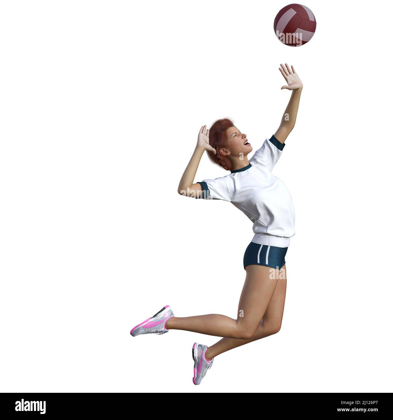 Hitting Volleyball Icon