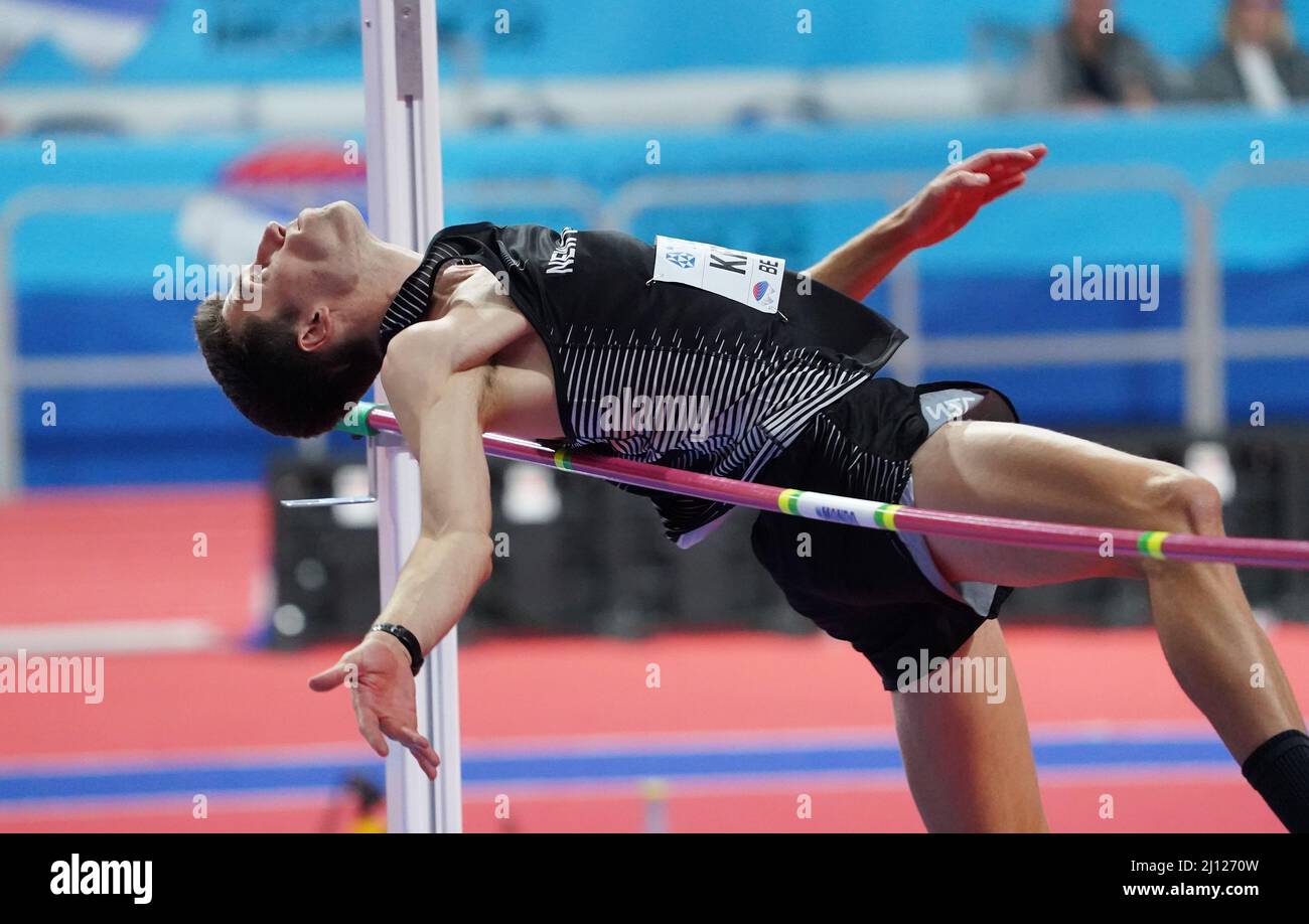 Hamish Kerr (NZL) in action in High Jump men during World Athletics ...