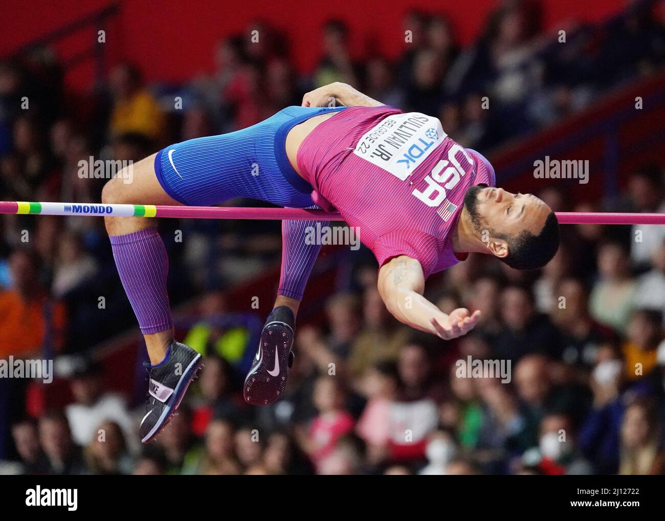 Daryl Sullivan jr (USA) in action in High Jump men during World ...