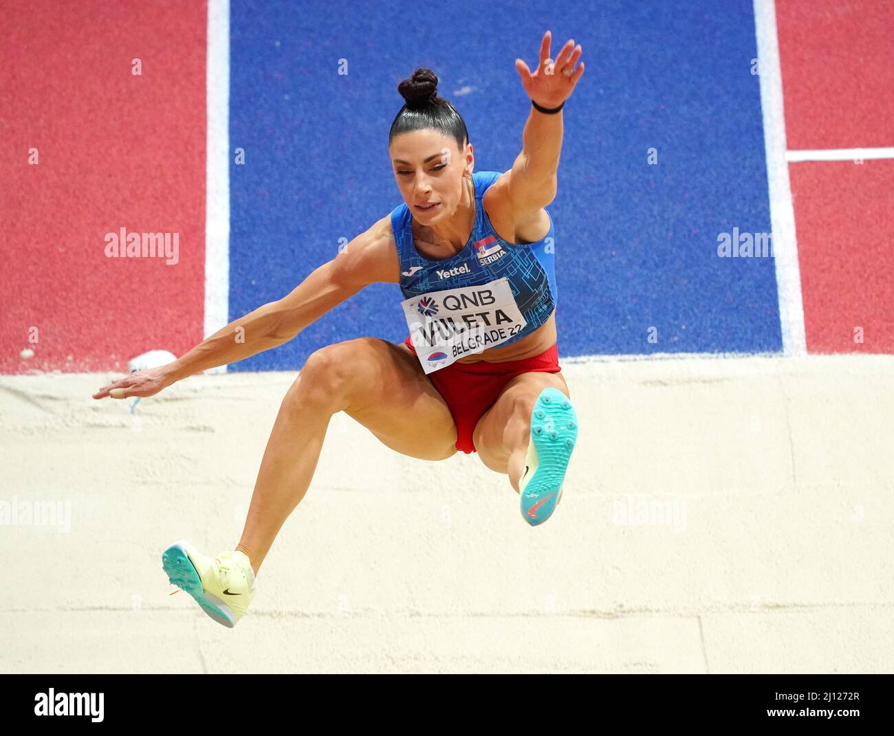 Ivana Vuleta (SRB) in action on Long Jump women during World Athletics ...