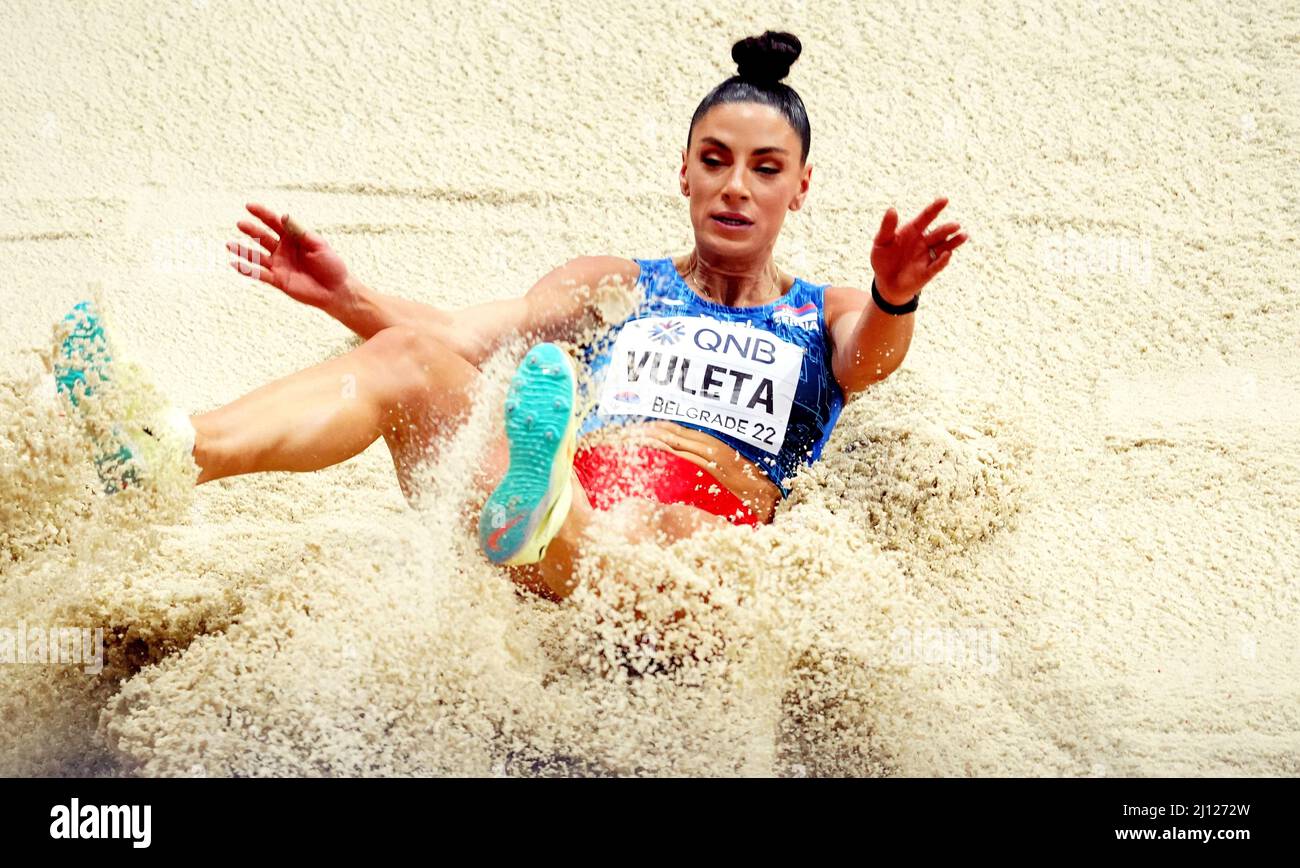 Ivana Vuleta (SRB) in action on Long Jump women during World Athletics ...