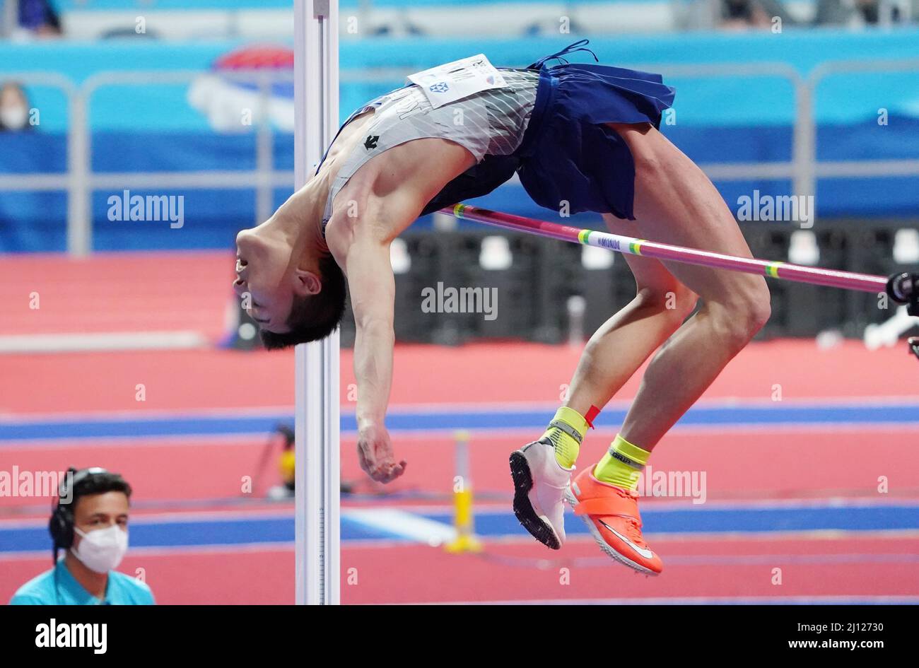 Sanghyeok Woo (KOR) in action in High Jump men during World Athletics ...