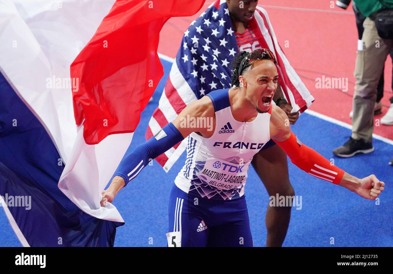 Pascal MARTINOT-LAGARDE (FRA) bronze medalilist on 60m men during World ...